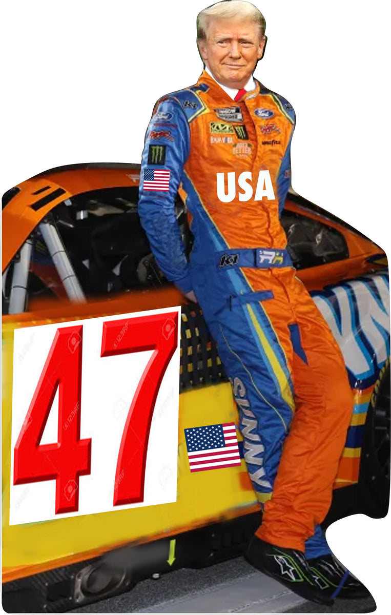 TRUMP NASCAR 73" TALL CARDBOARD CUTOUT STANDEE - PARTY DECOR (Copy ...
