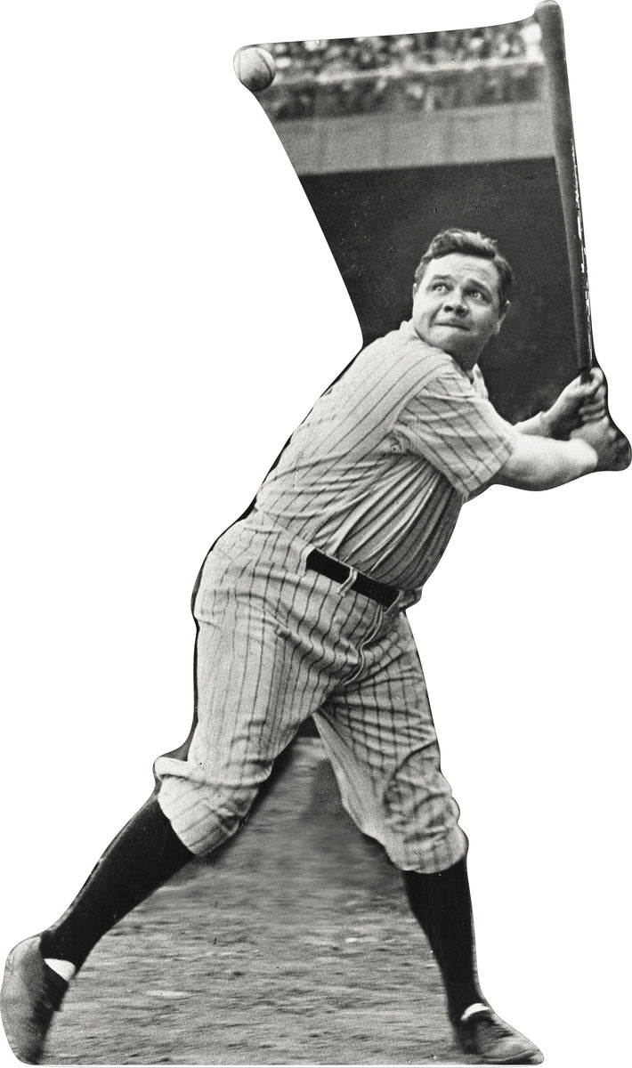 BABE RUTH - EYE ON THE BALL- 78" TALL CARDBOARD CUTOUT STANDEE - PARTY ...