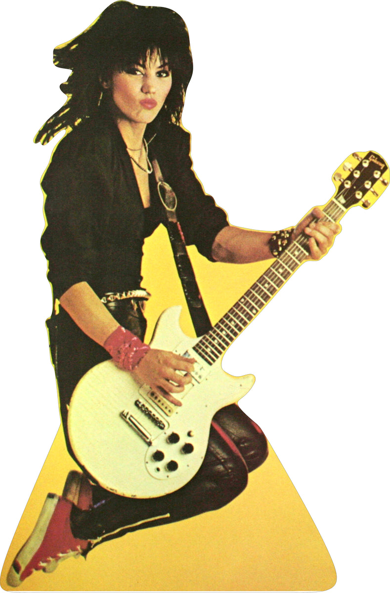 JOAN JETT GUITAR 65 TALL LIFE SIZE CARDBOARD CUTOUT STANDEE PAR joan-jett-guitar-65-tall-life-size-cardboard-cutout-standee-par