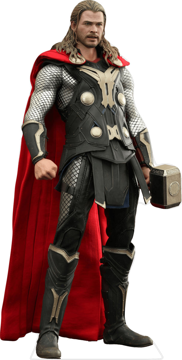 THOR - WITH ENCHANTED HAMMER - 72" TALL CARDBOARD CUTOUT STANDEE PARTY ...