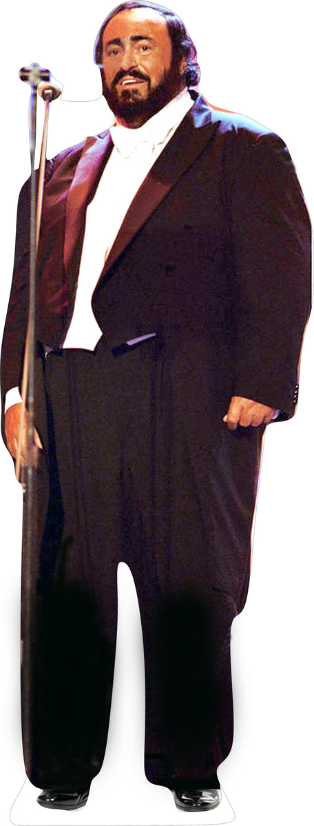 LUCIANO PAVAROTTI at the mic 71" TALL CARDBOARD CUTOUT STANDEE - PARTY ...