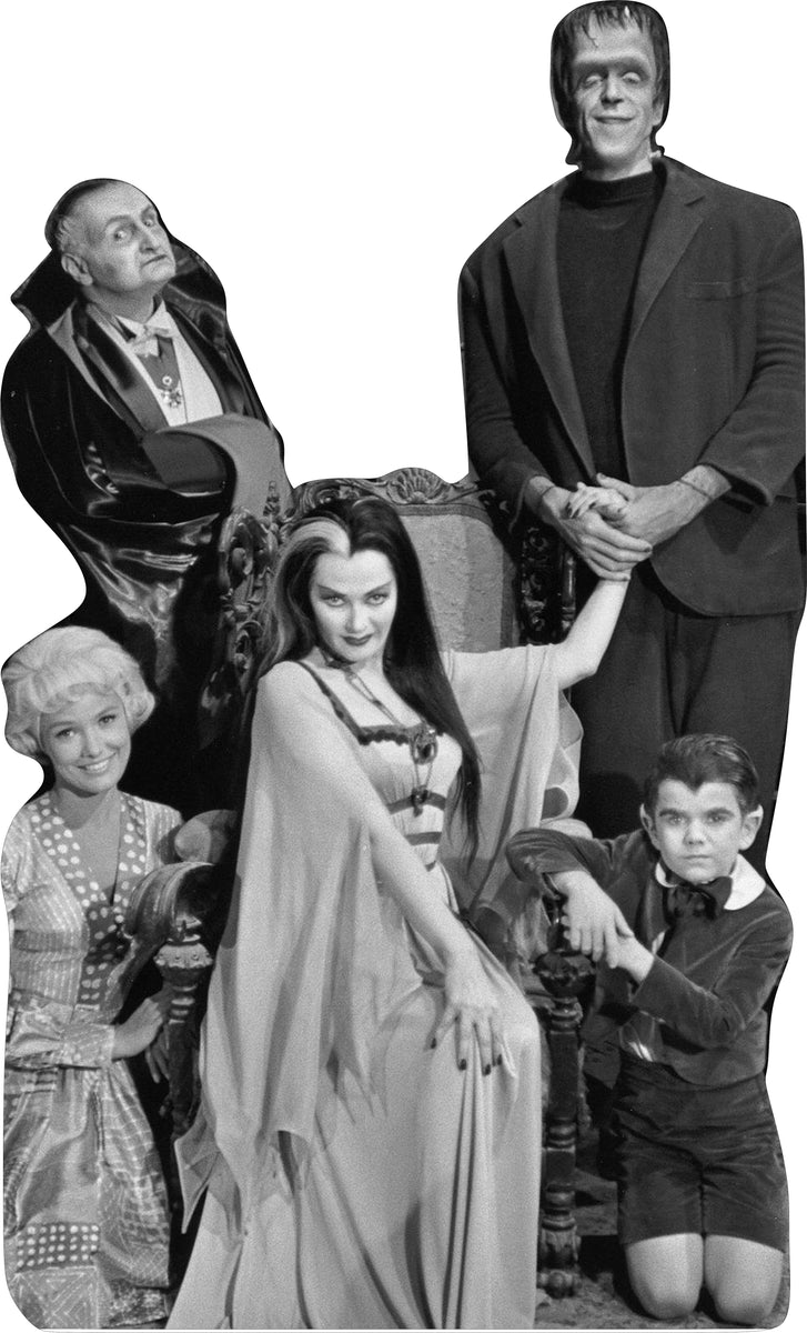 MUNSTERS FAMILY PHOTO SHOT - 75"TALL LIFE SIZE CARDBOARD CUTOUT STANDE ...